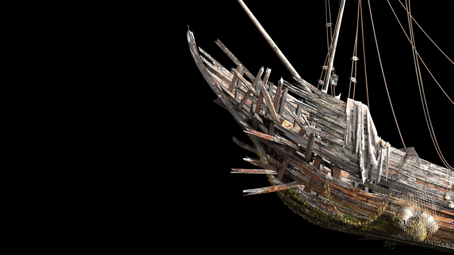 3D Ship Broken - TurboSquid 2029955