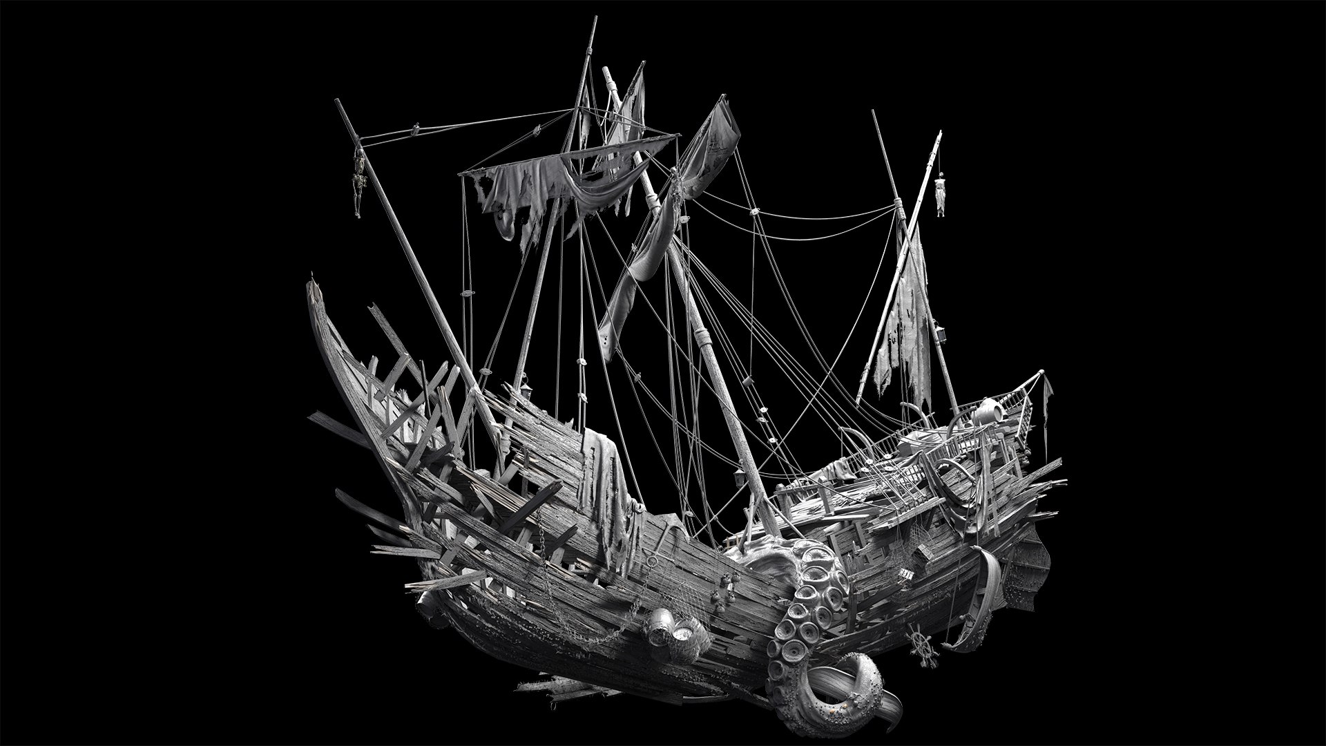 3D Ship Broken - TurboSquid 2029955