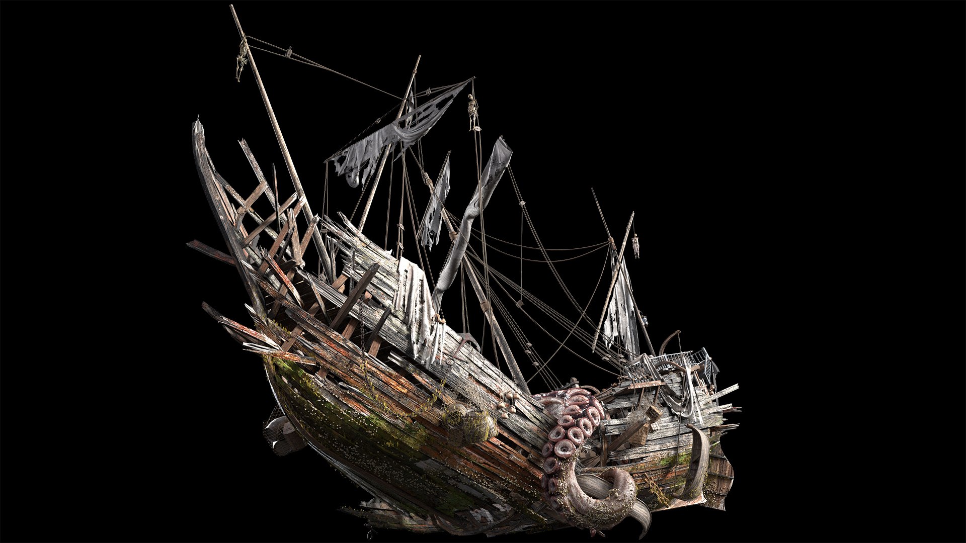 3D Ship Broken - TurboSquid 2029955