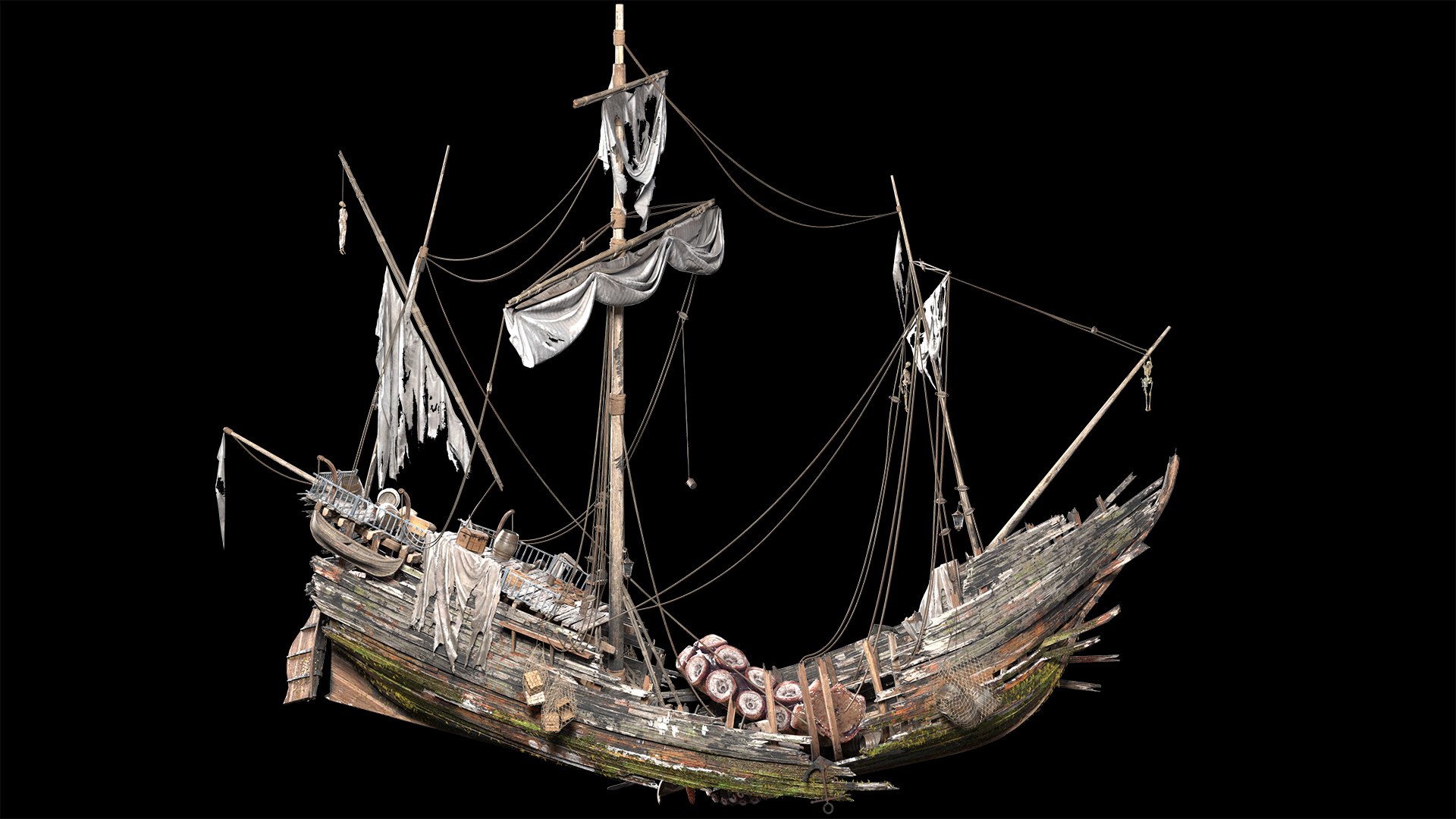 3D Ship Broken - TurboSquid 2029955