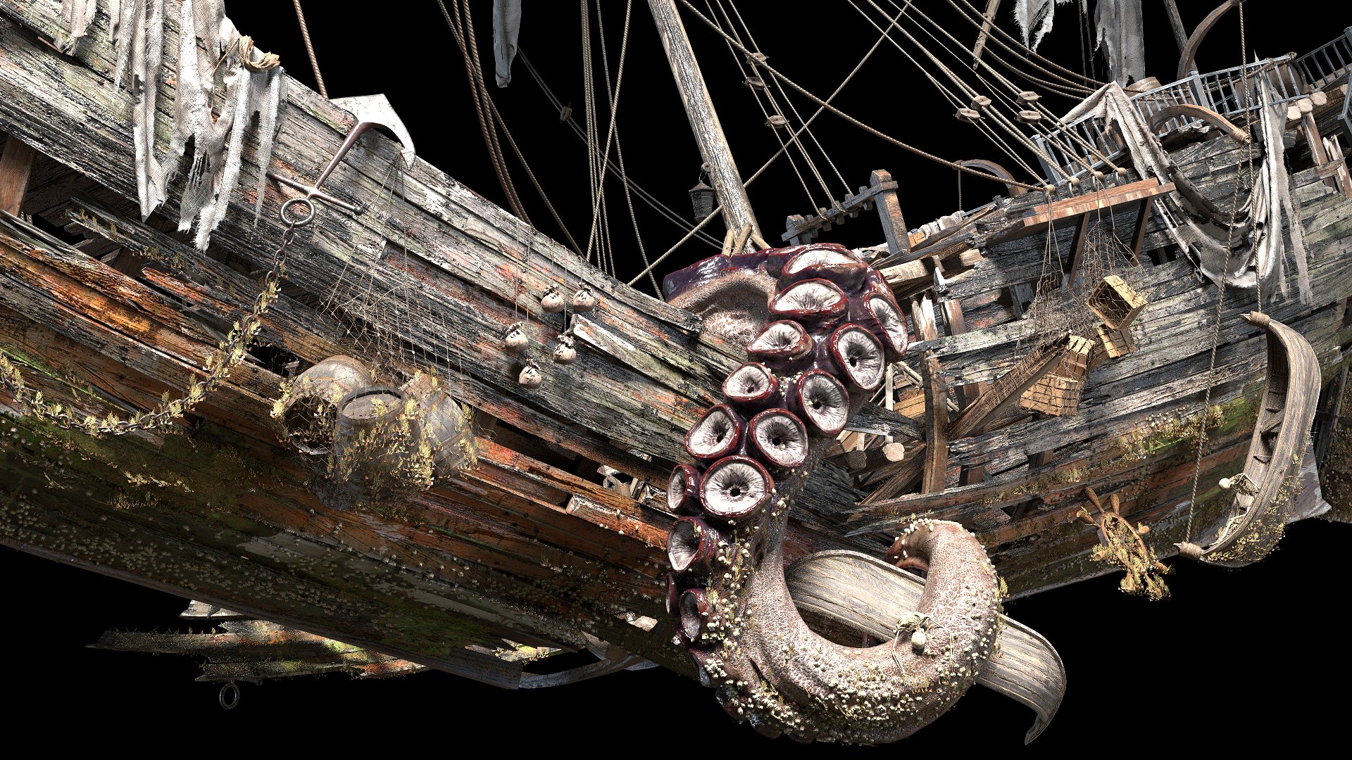 3D Ship Broken - TurboSquid 2029955