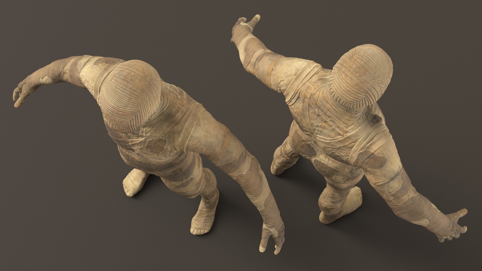 3D Mummy Rigged For Maya - TurboSquid 2282320