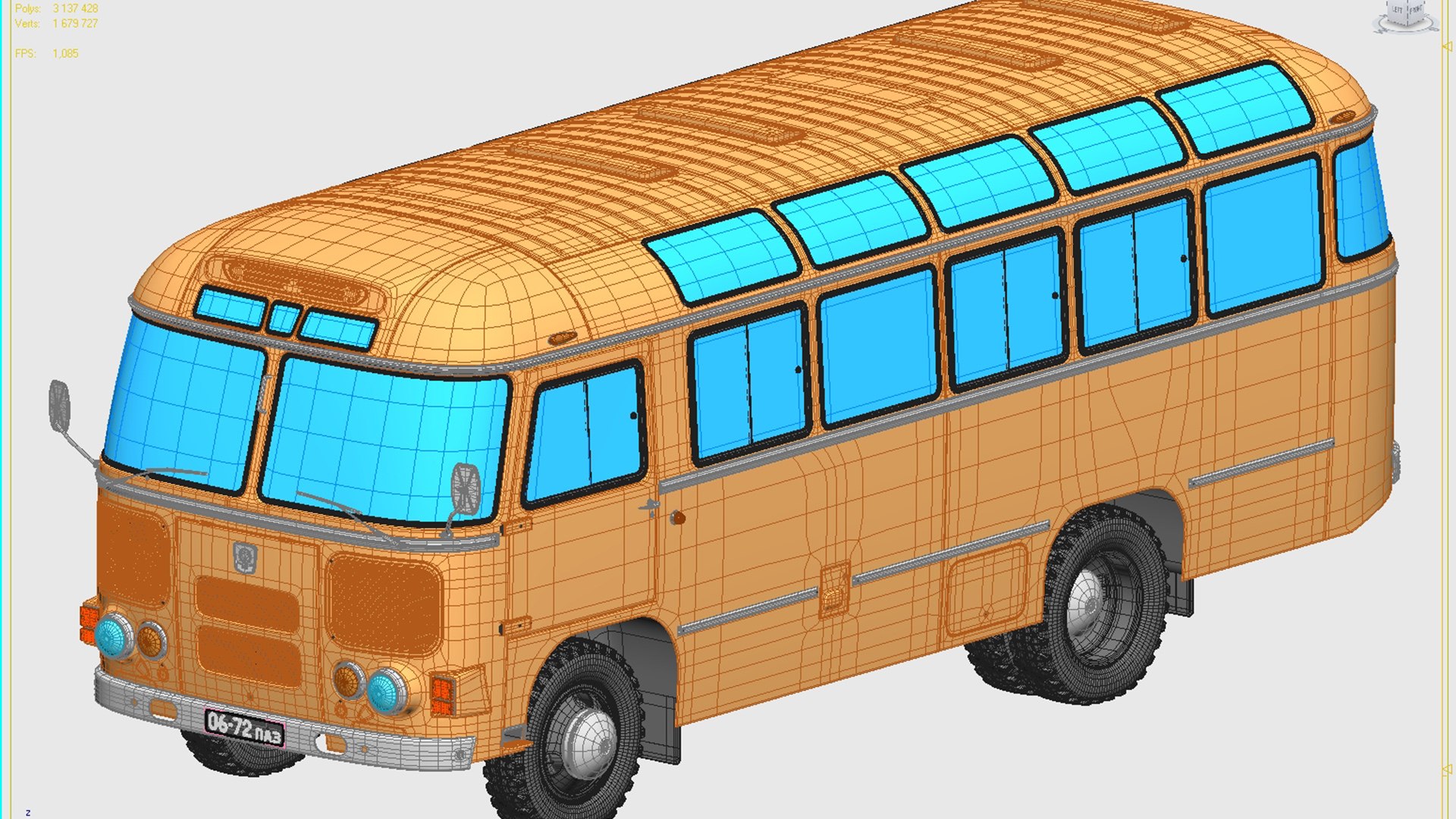 Paz-672m ussr 3D - TurboSquid 1598573