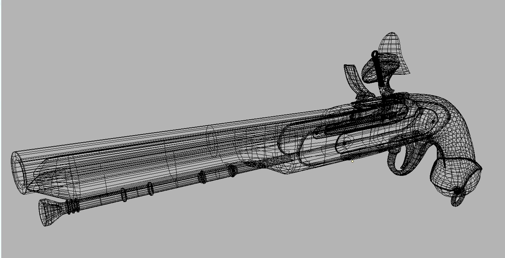 Musket Gun Wearing 3d Model