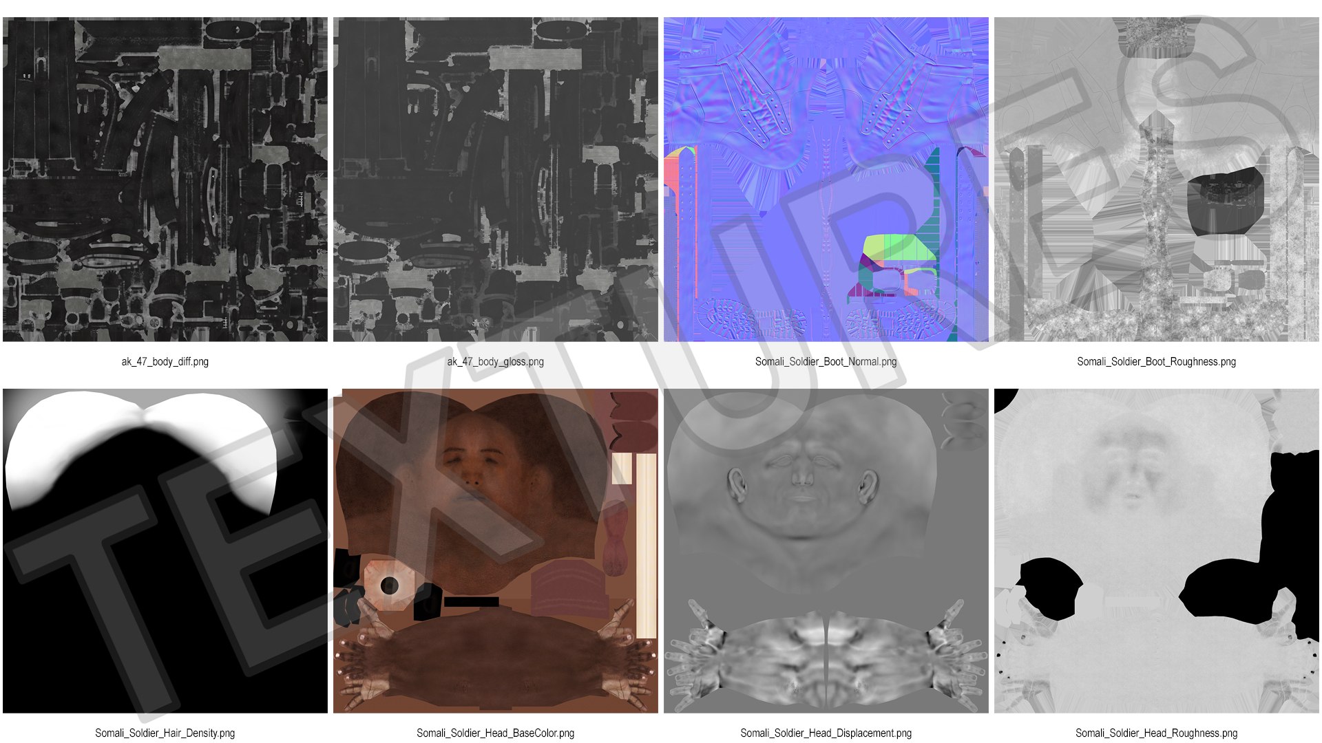 Armed AK-47 Soldier In Uniform Fur 3D Model - TurboSquid 2390003