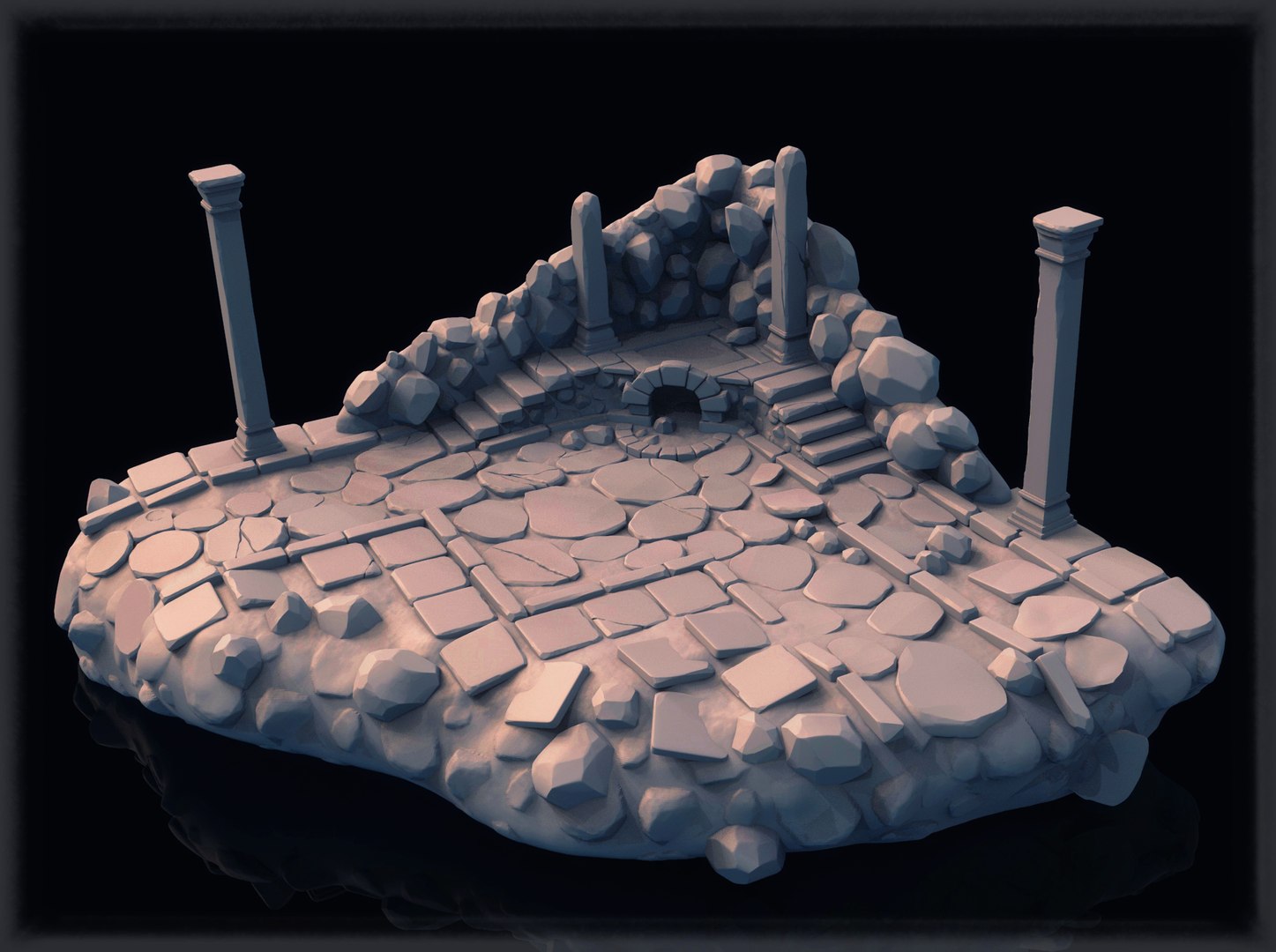 3D Ruin Model - TurboSquid 1450064