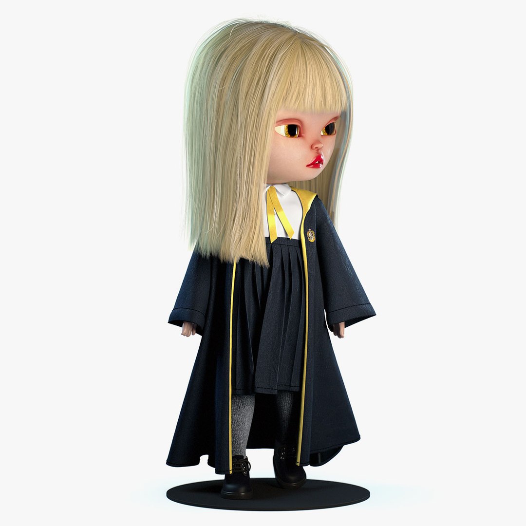 Olivia Yellow Wizard Doll 3D - TurboSquid 1948557