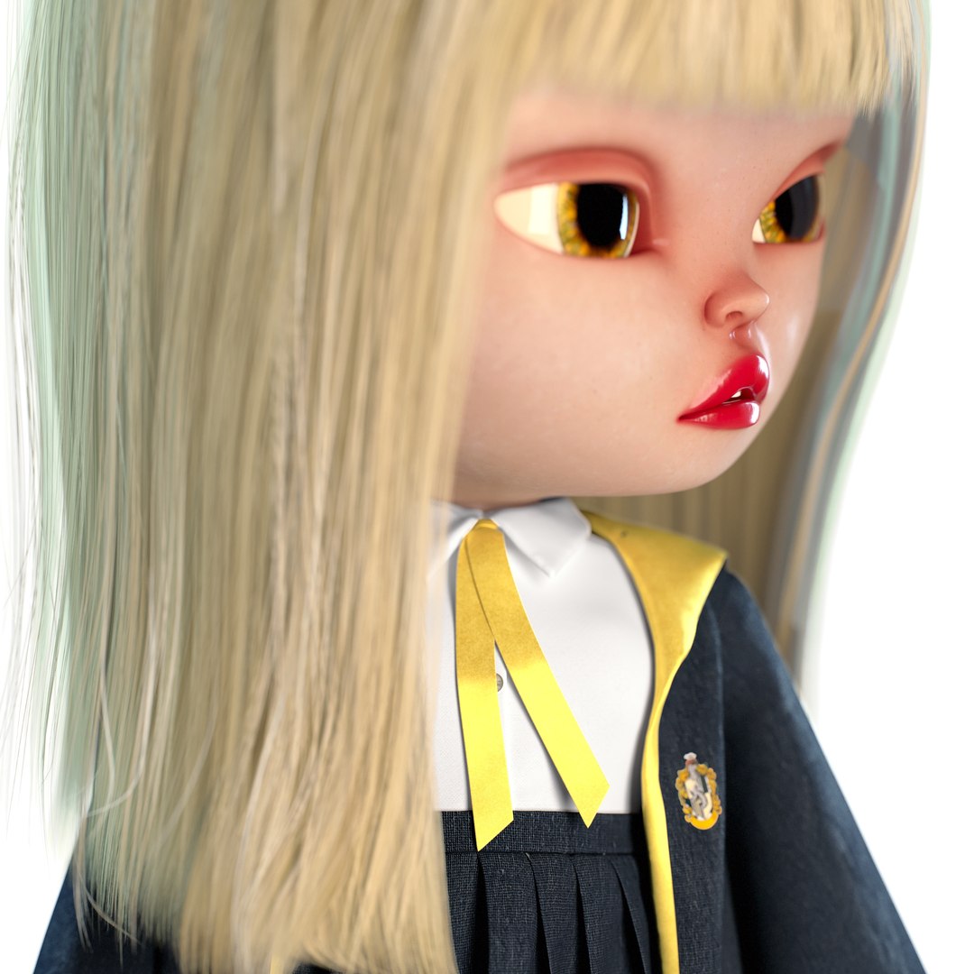 Olivia Yellow Wizard Doll 3D - TurboSquid 1948557