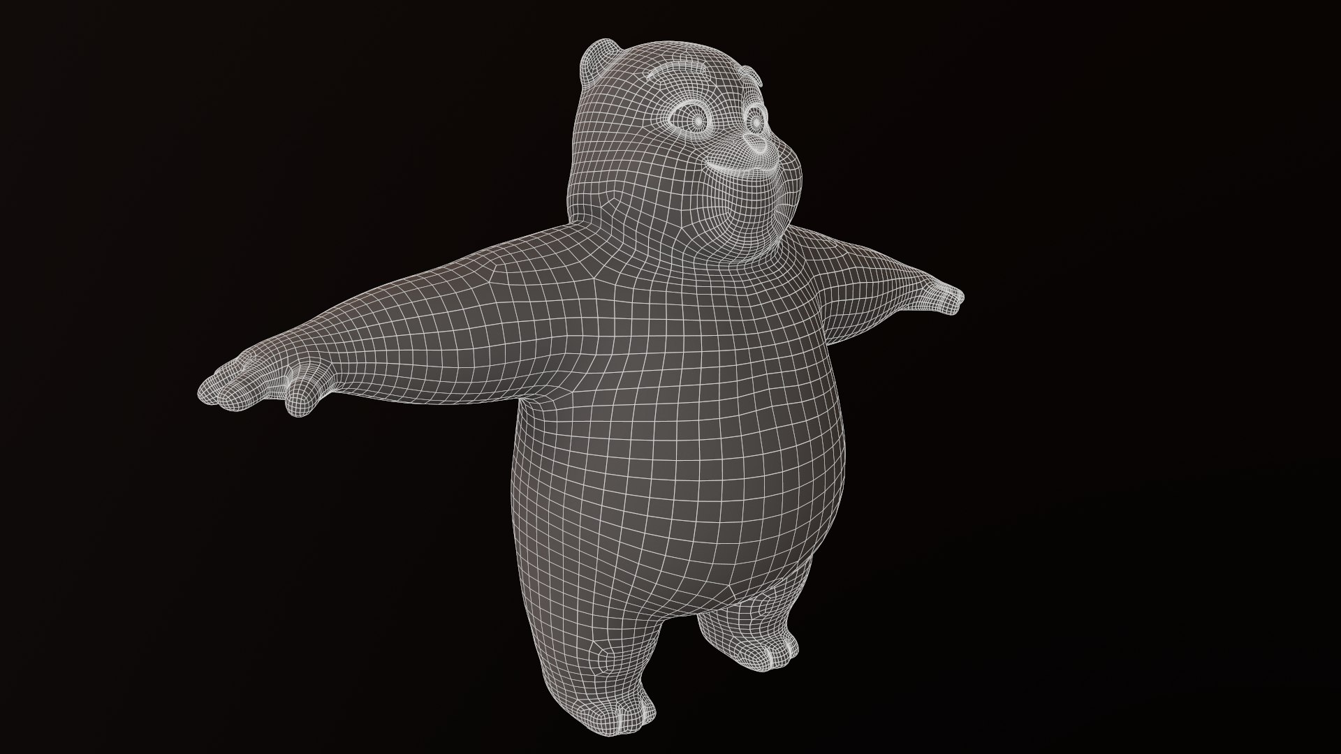 Bear Yellow - Rig 3D Model - TurboSquid 1379135