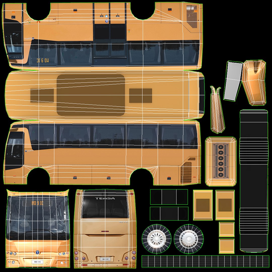 3d Temsa Bus