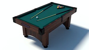 Download 3D Billiards Table SketchUp Models - TurboSquid