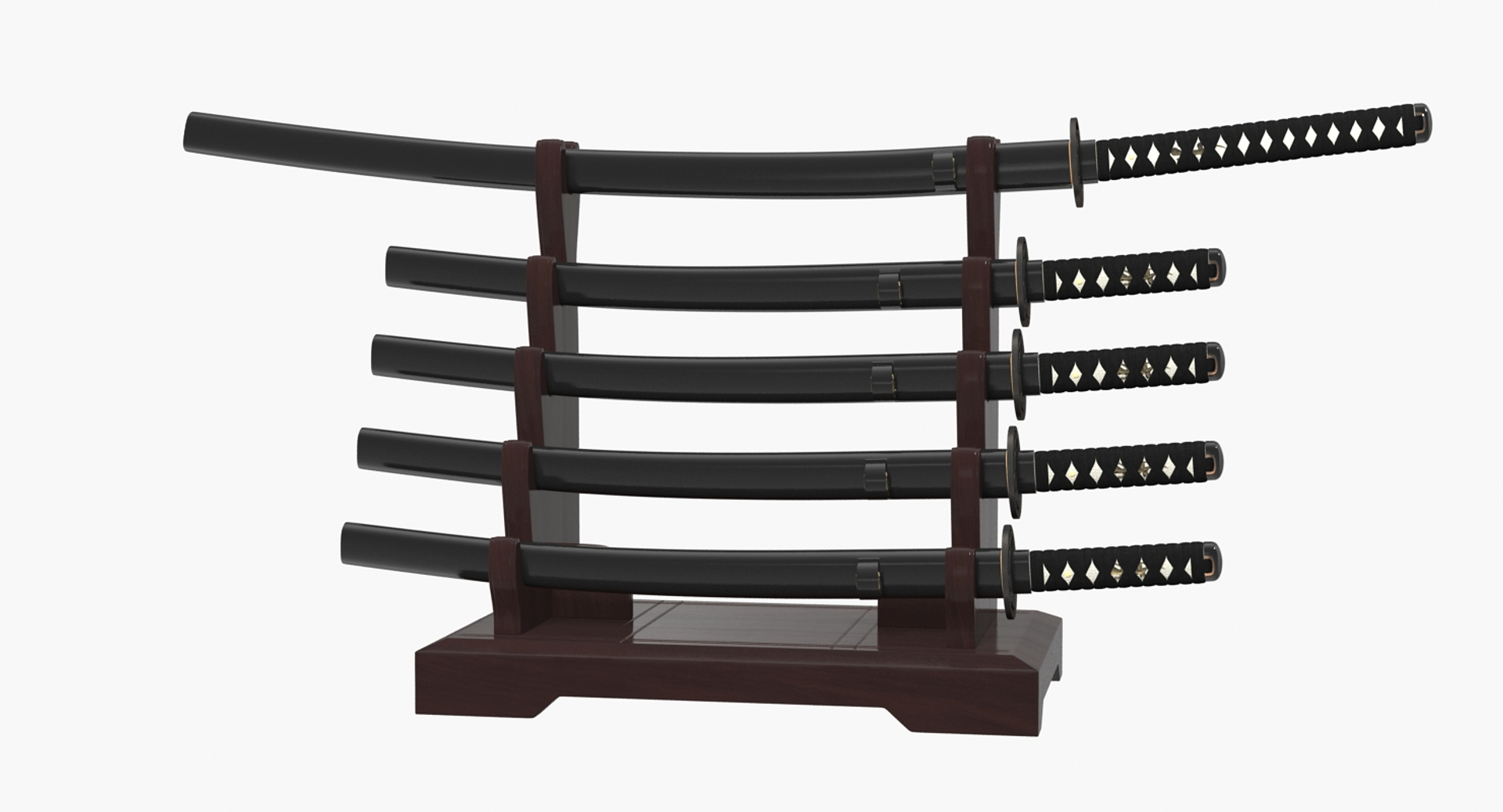 Japanese Sword Katana Display 3d Model