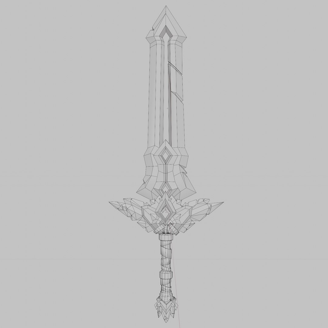 3D Model Stylized Fantasy Sword 3D Model Game Ready Asset - TurboSquid ...
