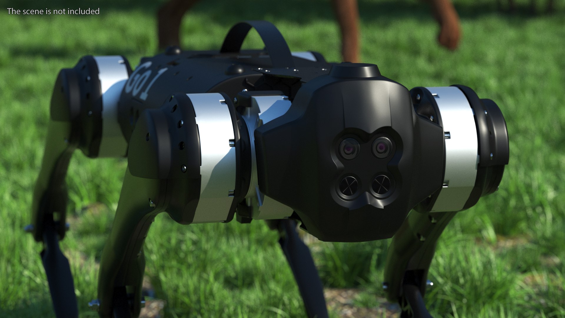 Unitree Go1 EDU Plus Black Rigged 3D Model - TurboSquid 2128302