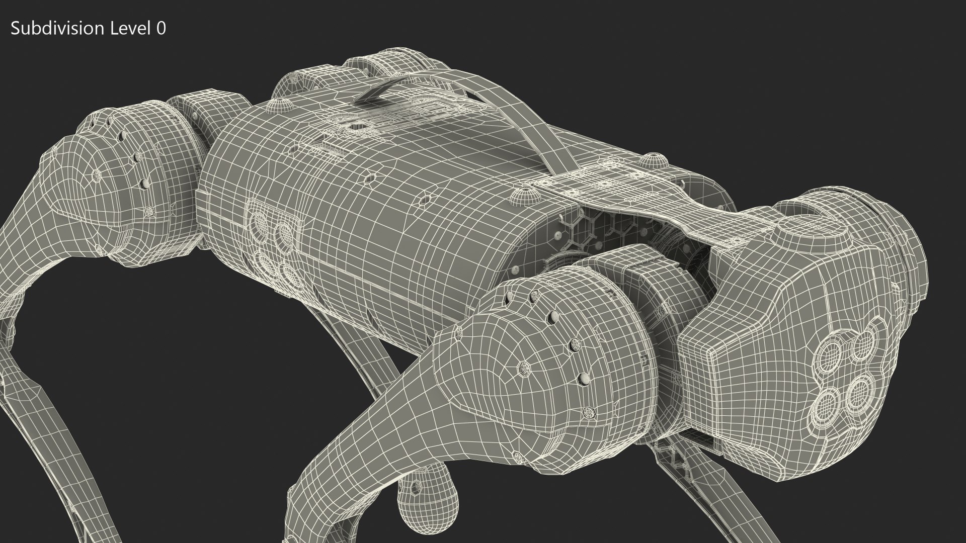 Unitree Go1 EDU Plus Black Rigged 3D Model - TurboSquid 2128302