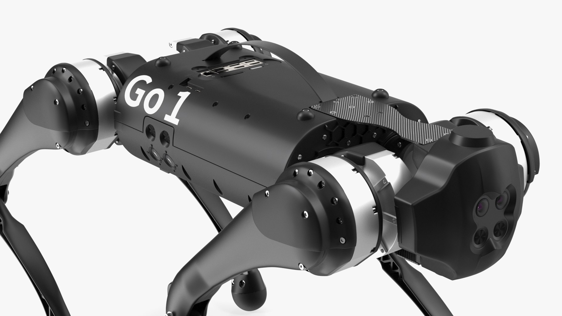 Unitree Go1 EDU Plus Black Rigged 3D Model - TurboSquid 2128302