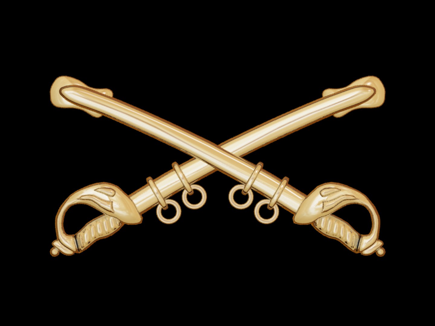 Cavalry Insignia 3d Model