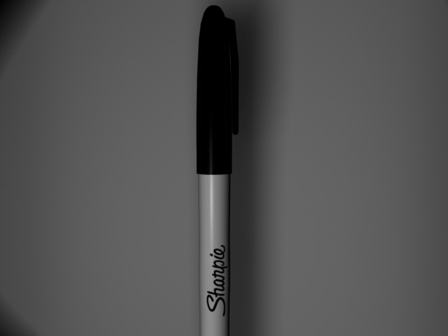 Free Black Sharpie 3d Model