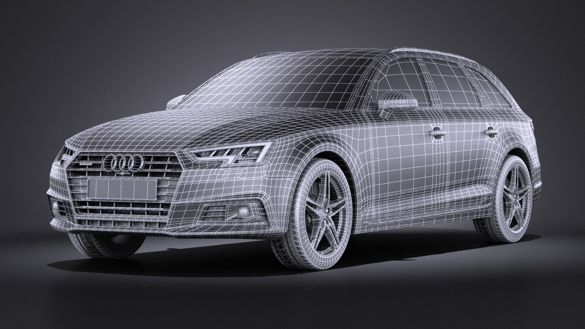 3d model of 2016 avant audi