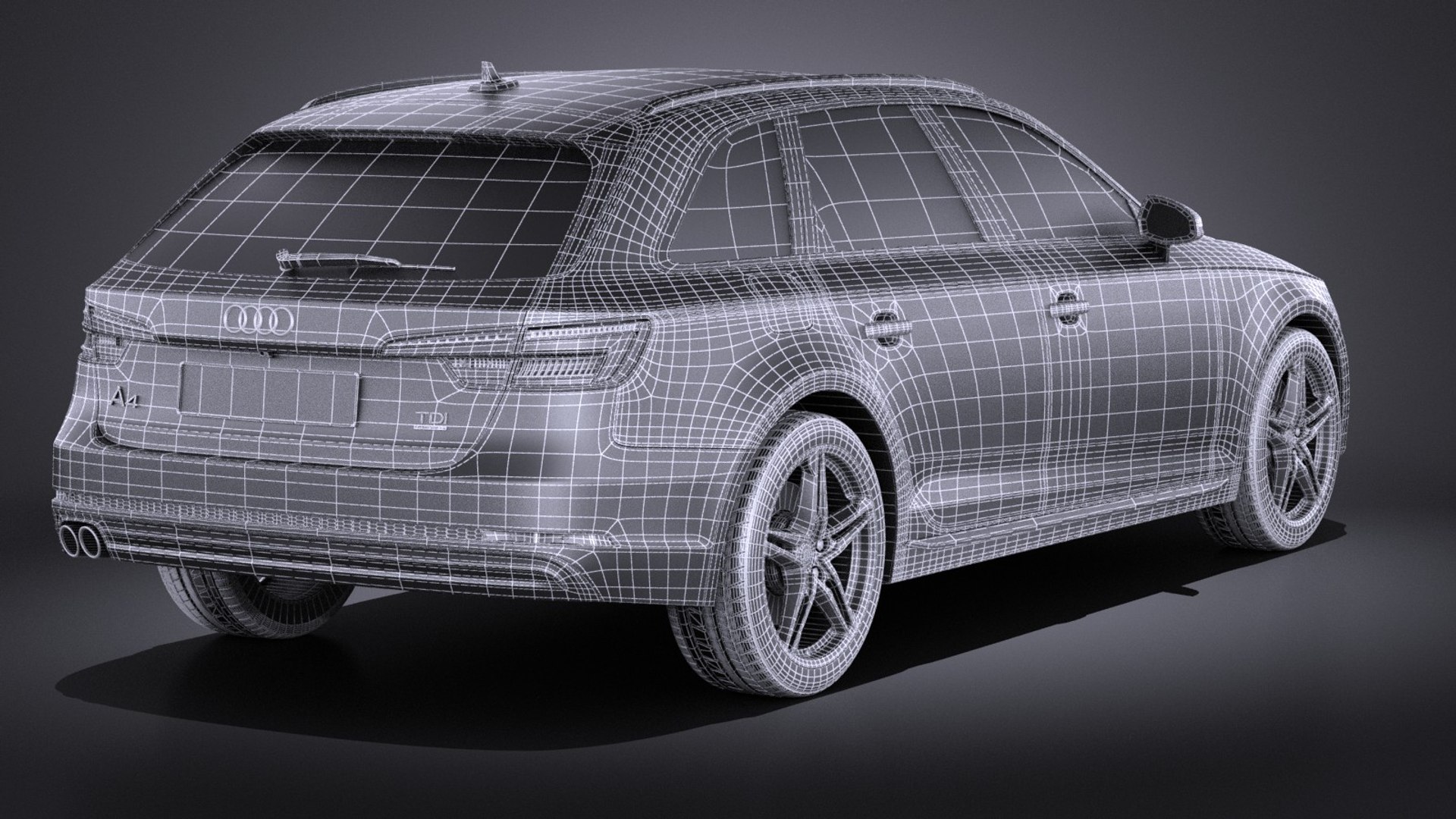 3d model of 2016 avant audi
