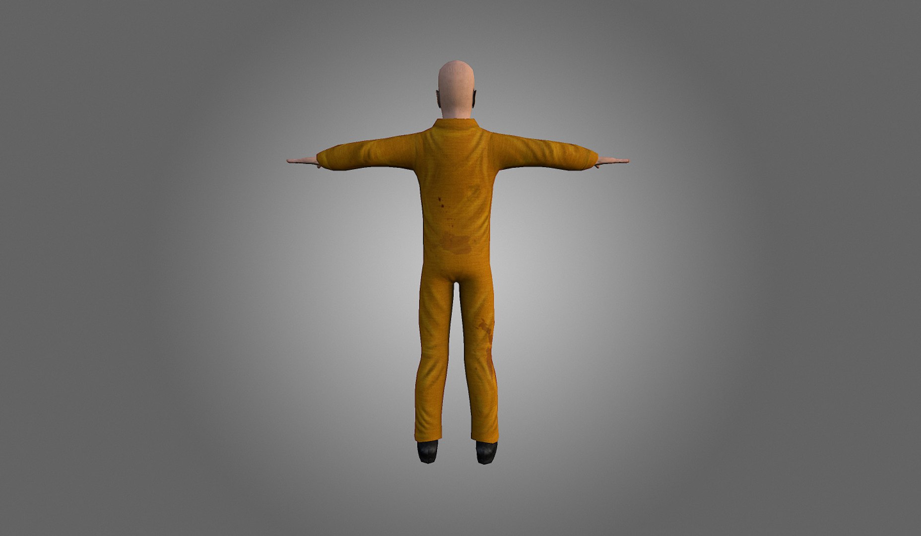 3d Prisoner Low-poly Model