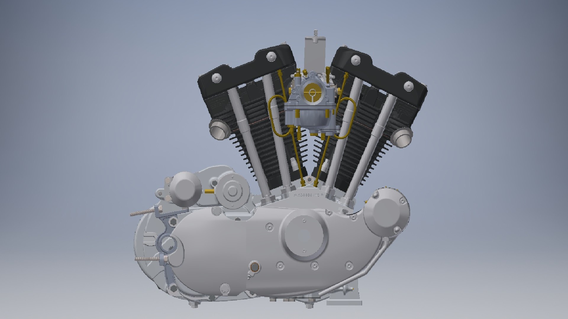 XLH1000 Motorcycle Engine 3D Model - TurboSquid 2282626