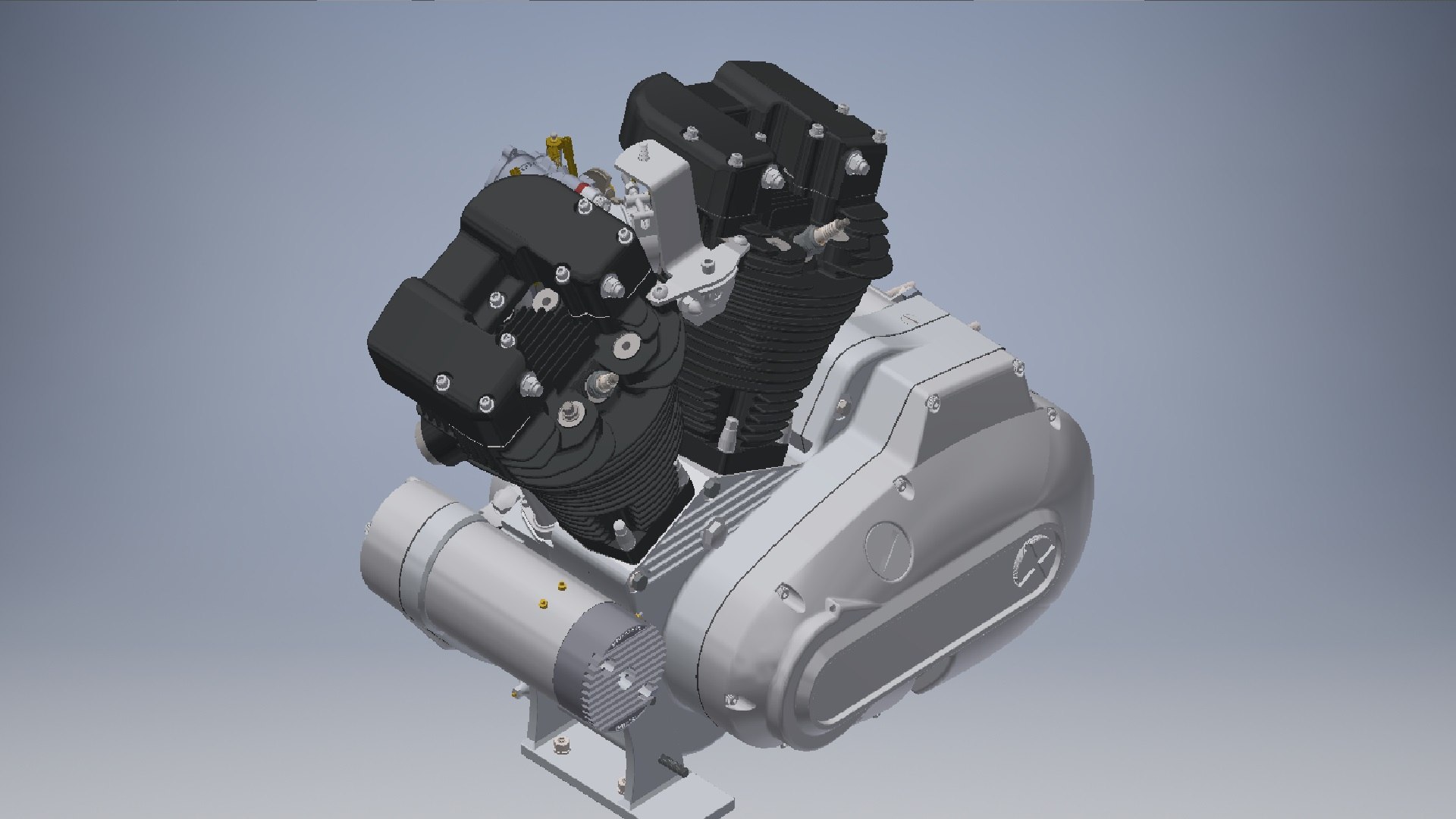 XLH1000 Motorcycle Engine 3D Model - TurboSquid 2282626
