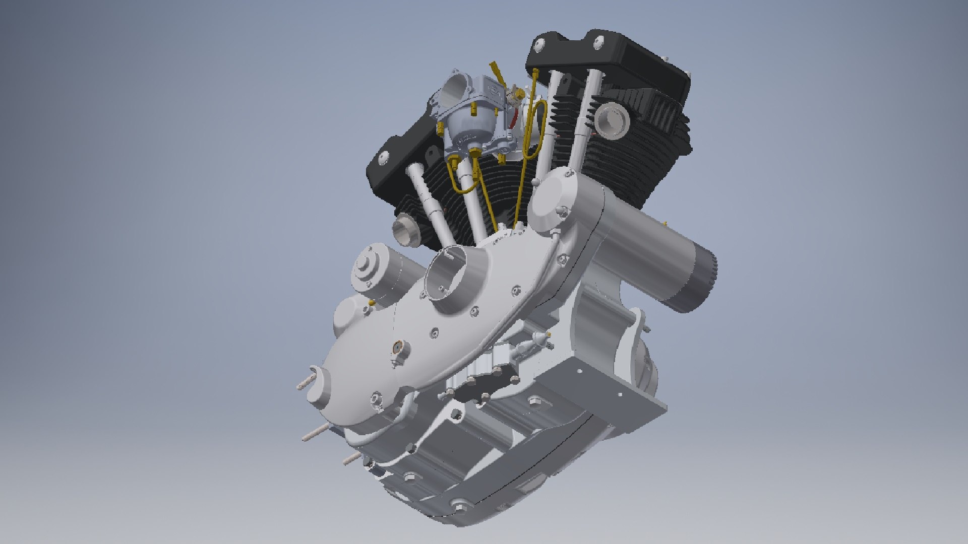 XLH1000 Motorcycle Engine 3D Model - TurboSquid 2282626