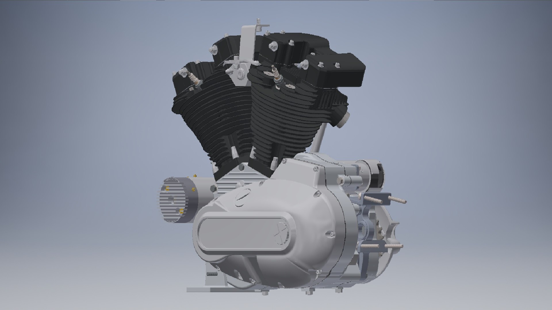 XLH1000 Motorcycle Engine 3D Model - TurboSquid 2282626