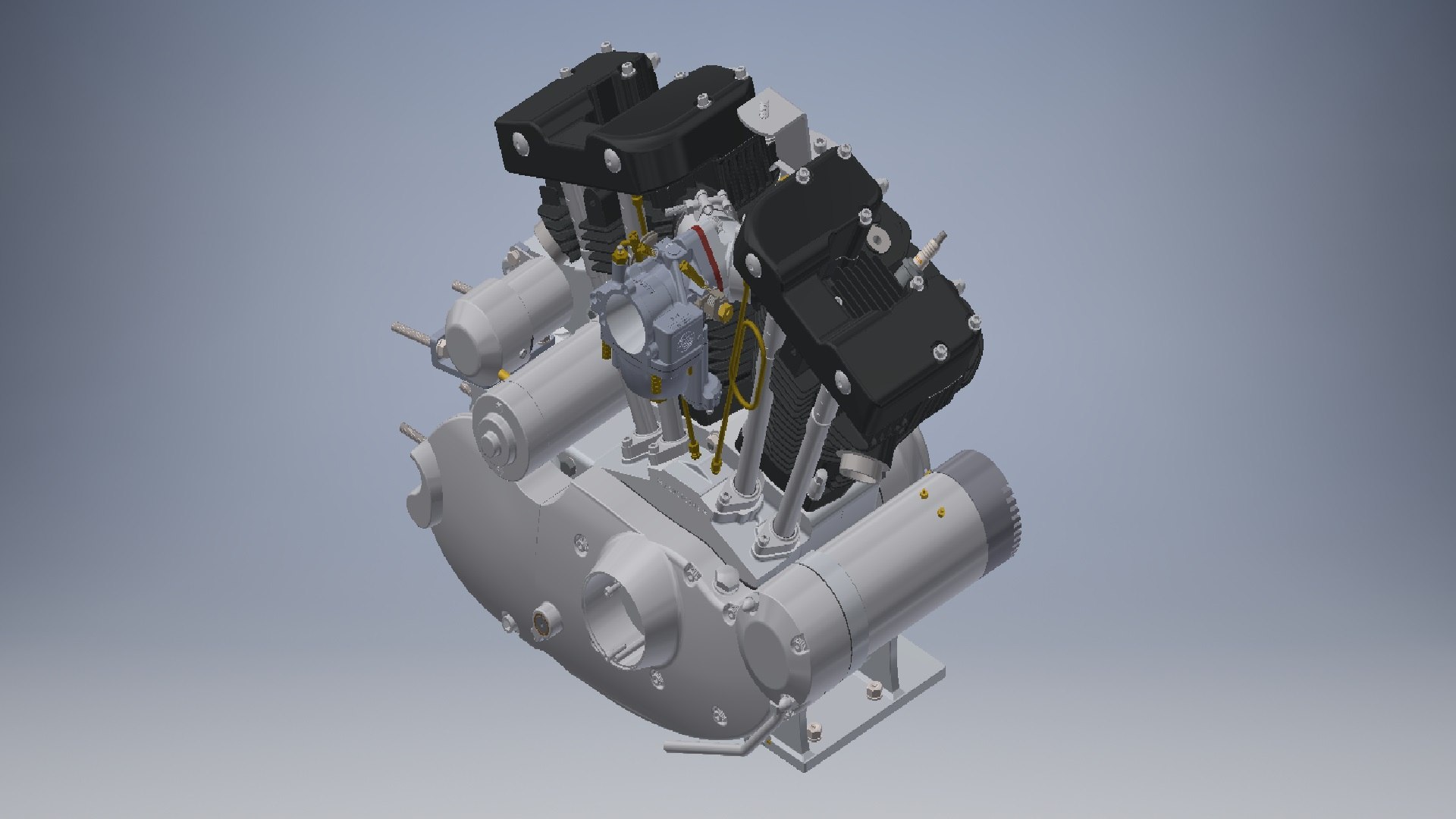 XLH1000 Motorcycle Engine 3D Model - TurboSquid 2282626
