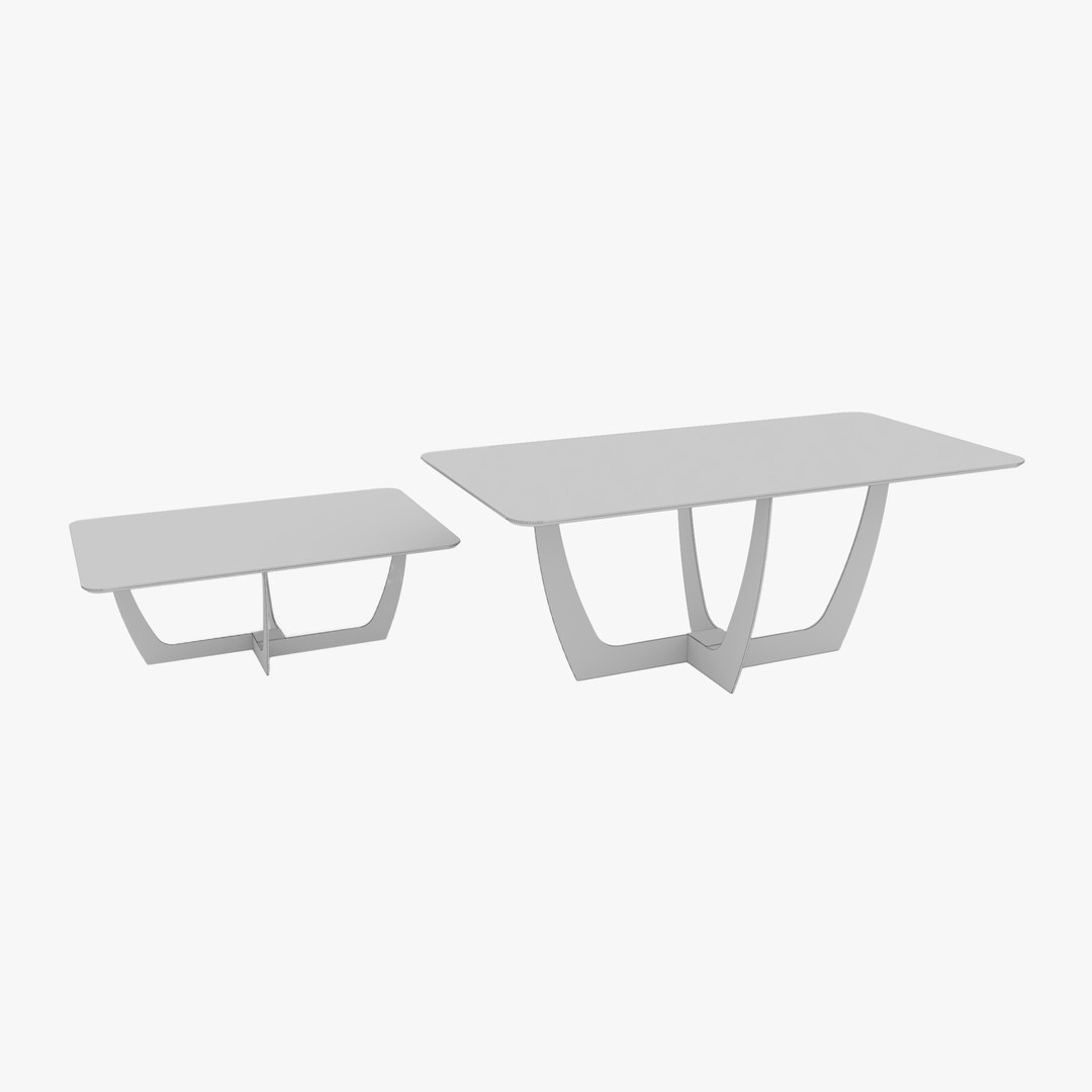Metal Leg Table 2 Model - TurboSquid 2245722