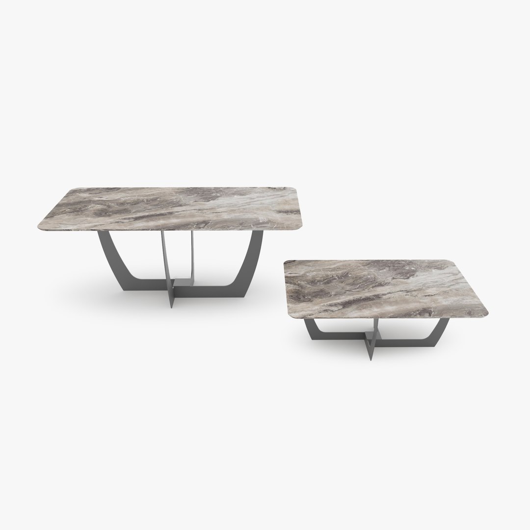 Metal Leg Table 2 Model - TurboSquid 2245722