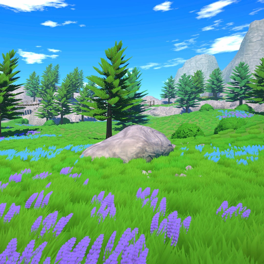 Free Mountain - Stylized Fantasy Environment 3D Model - TurboSquid 2348778