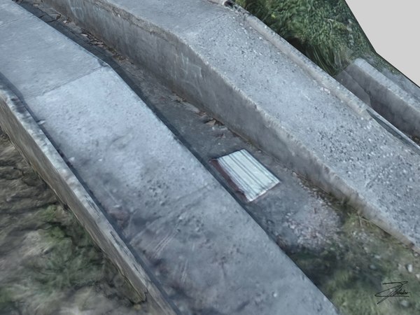 3D concrete loading ramp model - TurboSquid 1658300