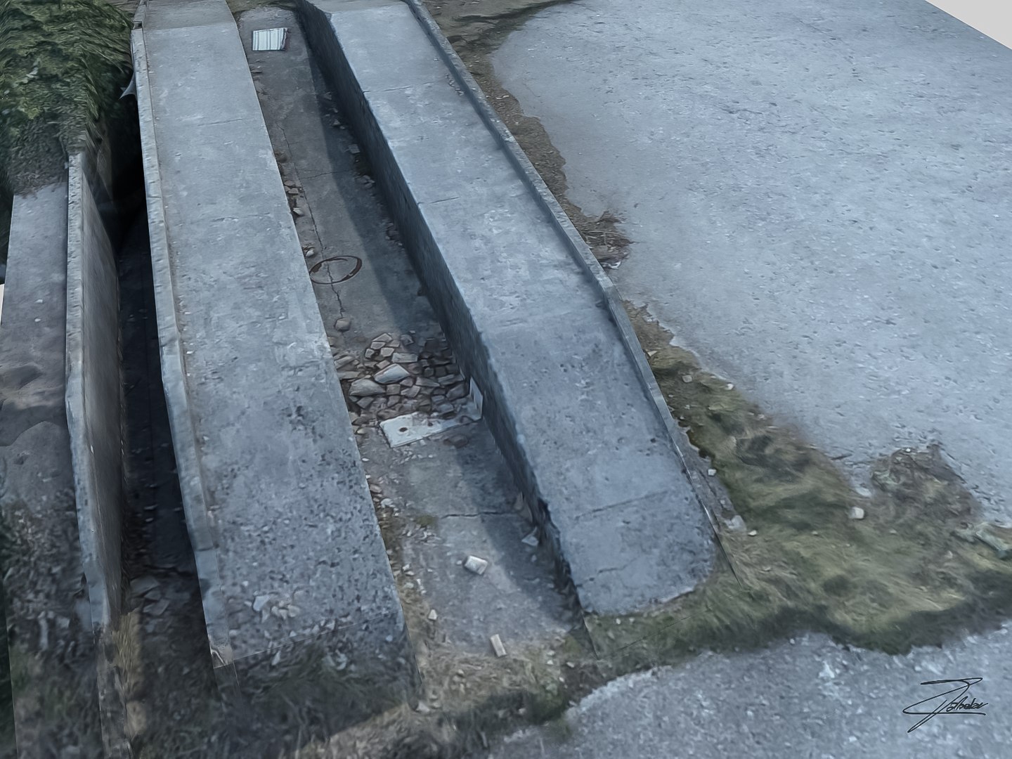 3D Concrete Loading Ramp Model - TurboSquid 1658300