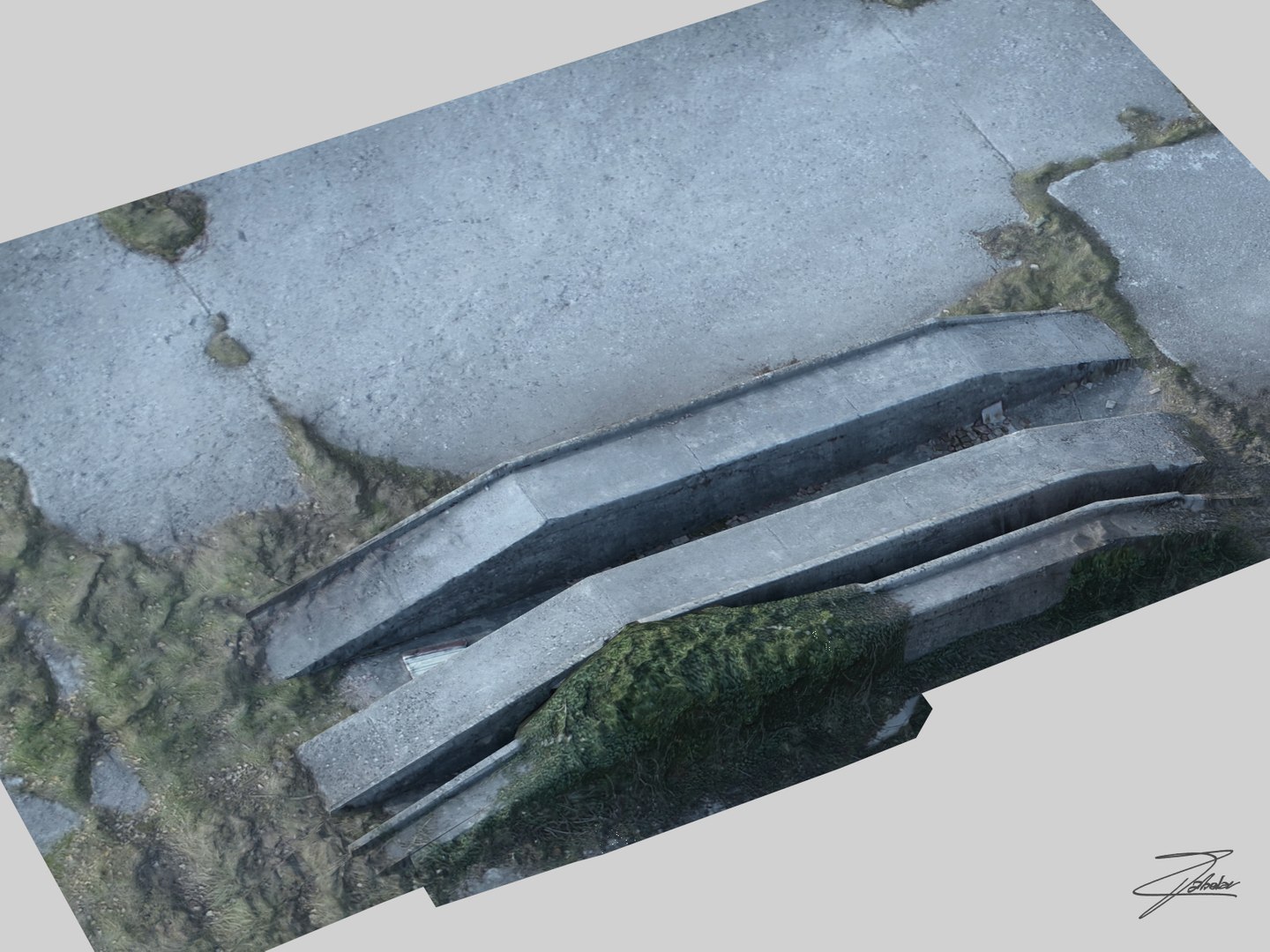 3D Concrete Loading Ramp Model - TurboSquid 1658300