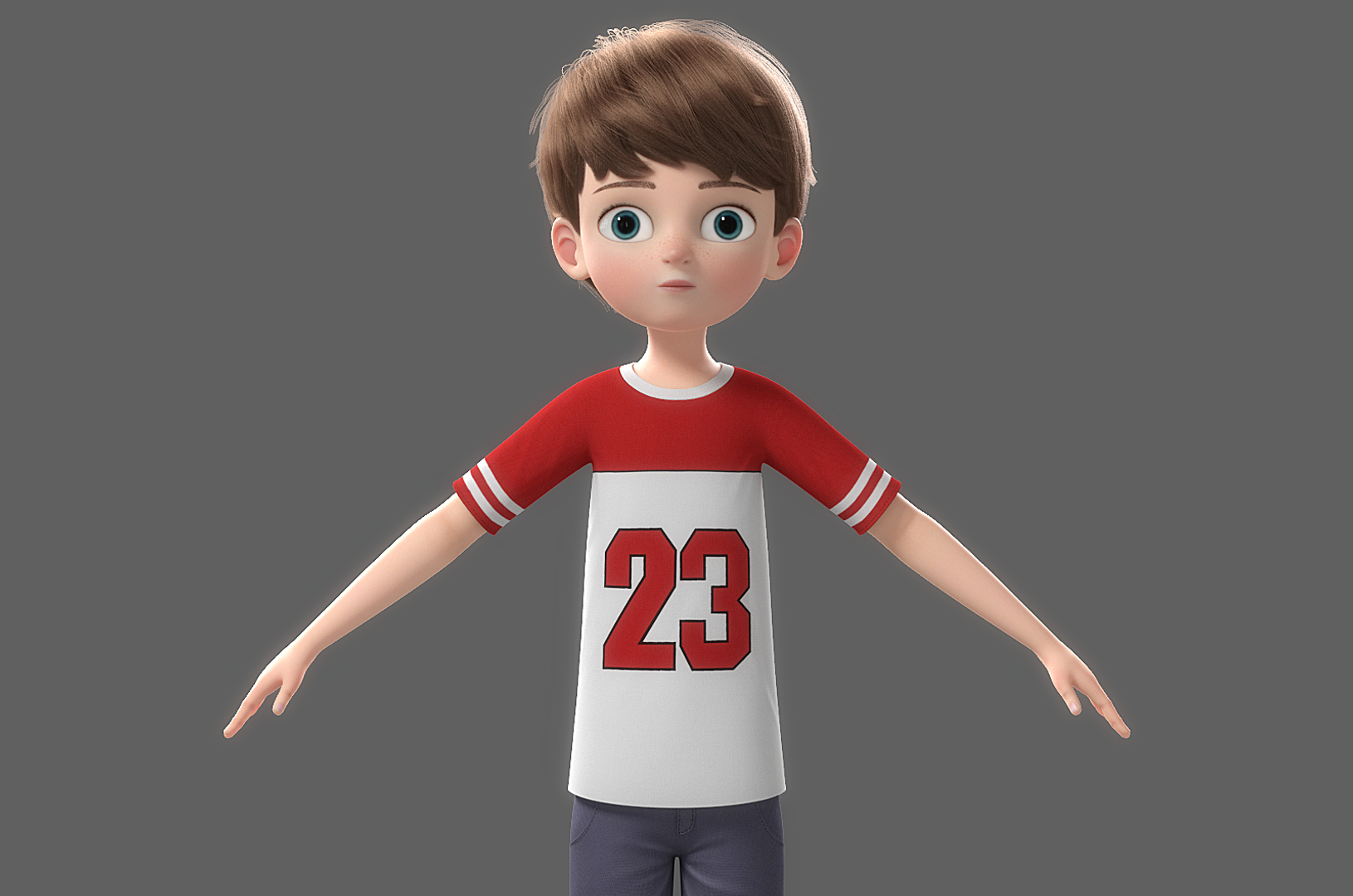 3D cartoon boy rigged model - TurboSquid 1420237