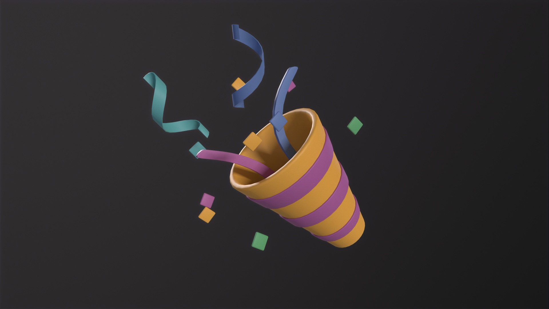 3D Model Party Popper - TurboSquid 2096264