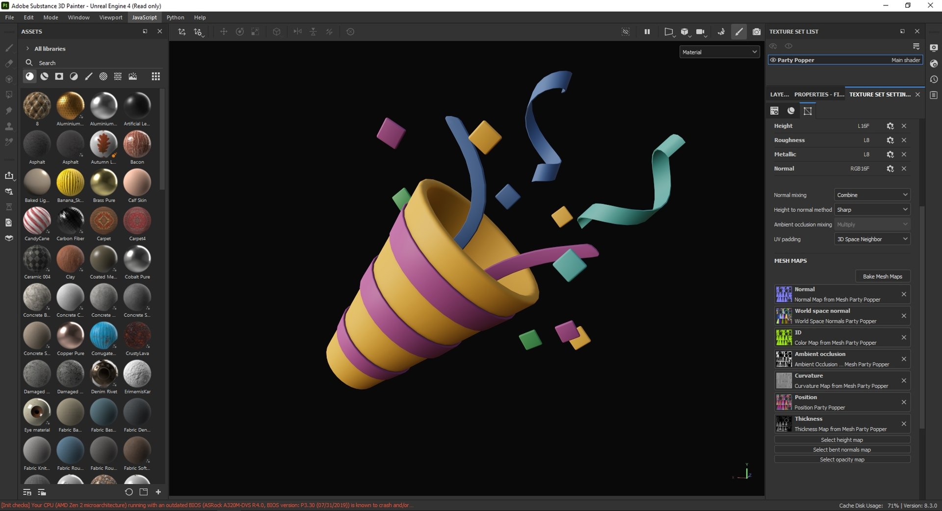 3D Model Party Popper - TurboSquid 2096264