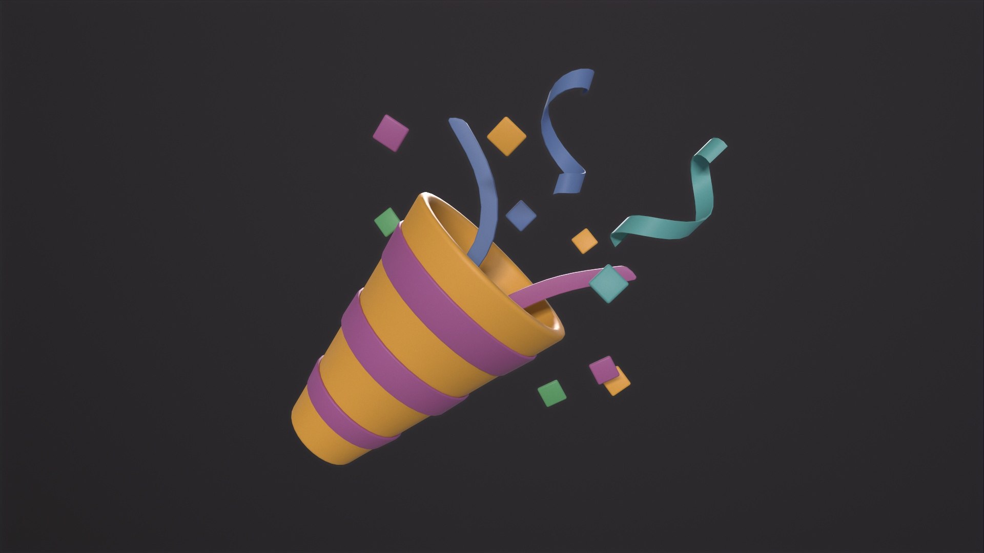 3D Model Party Popper - TurboSquid 2096264