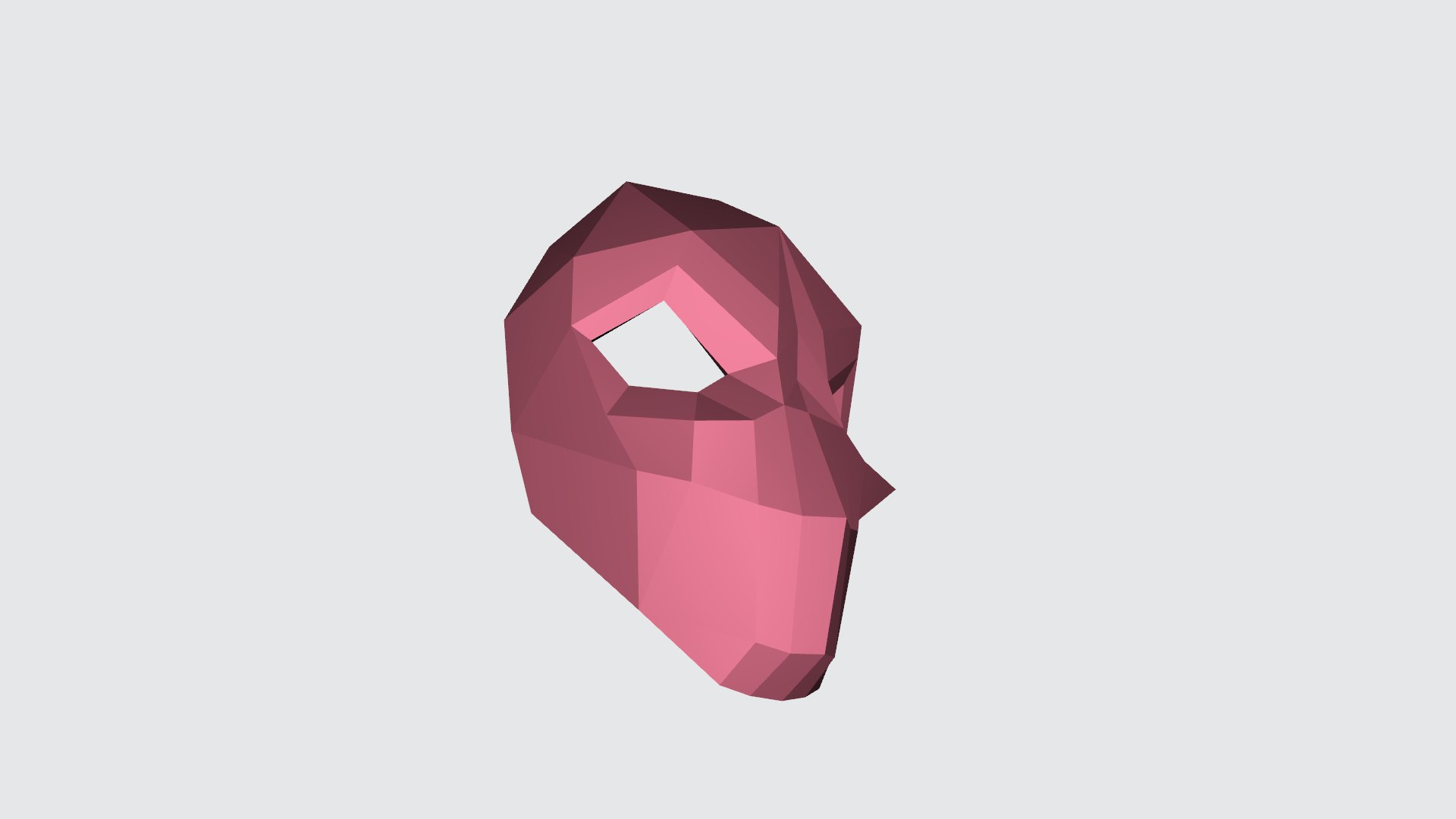 Low Poly Alien Mask Model - TurboSquid 2323382