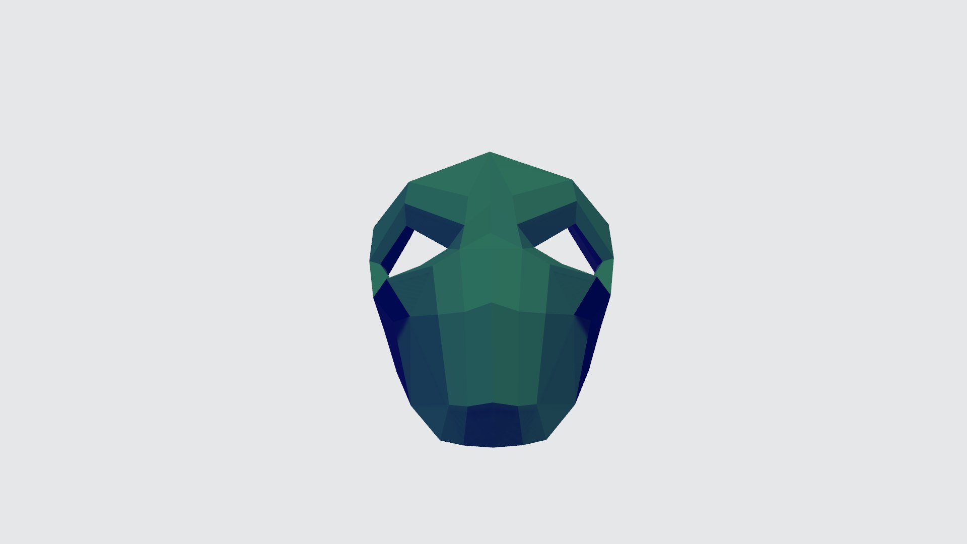 Low Poly Alien Mask Model - TurboSquid 2323382