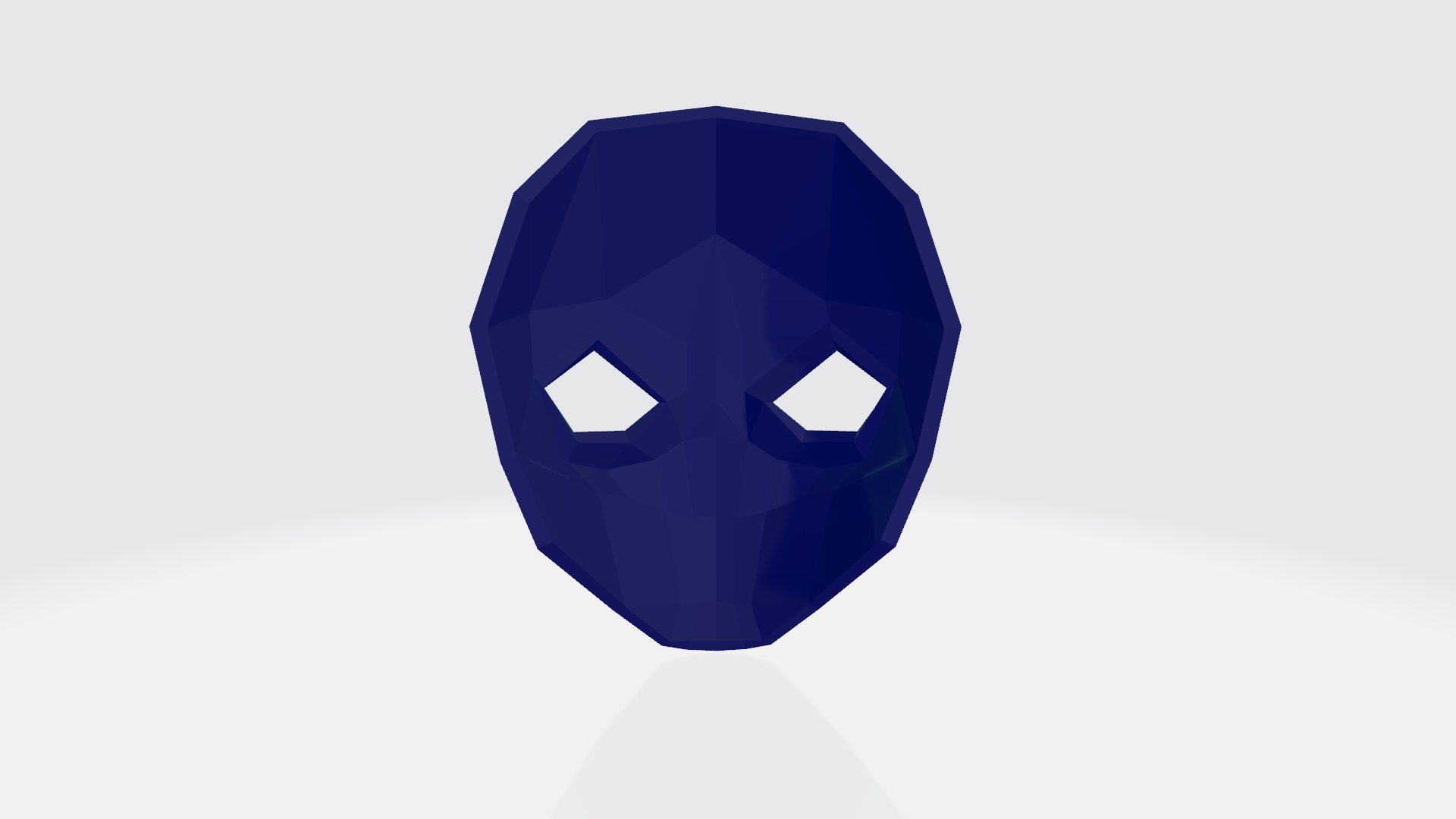 Low Poly Alien Mask Model - TurboSquid 2323382