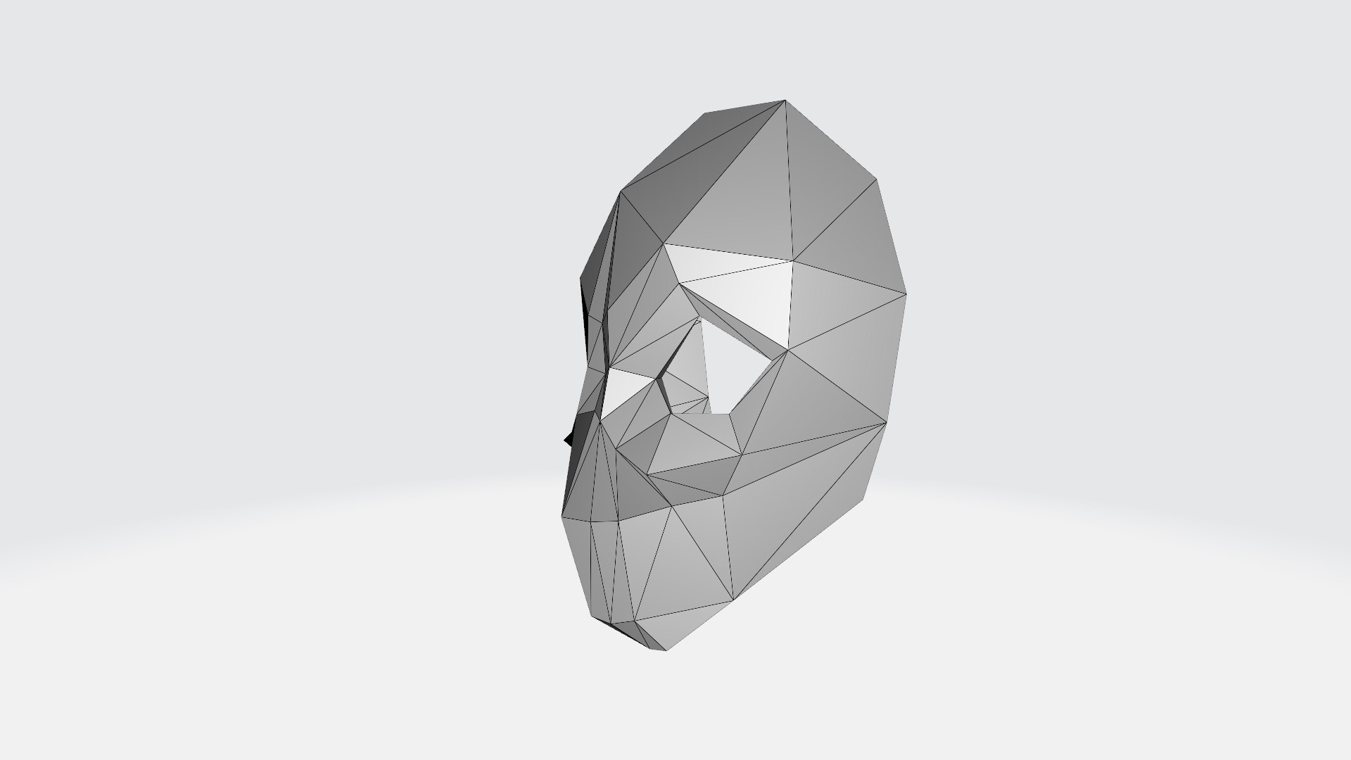 Low Poly Alien Mask Model - TurboSquid 2323382