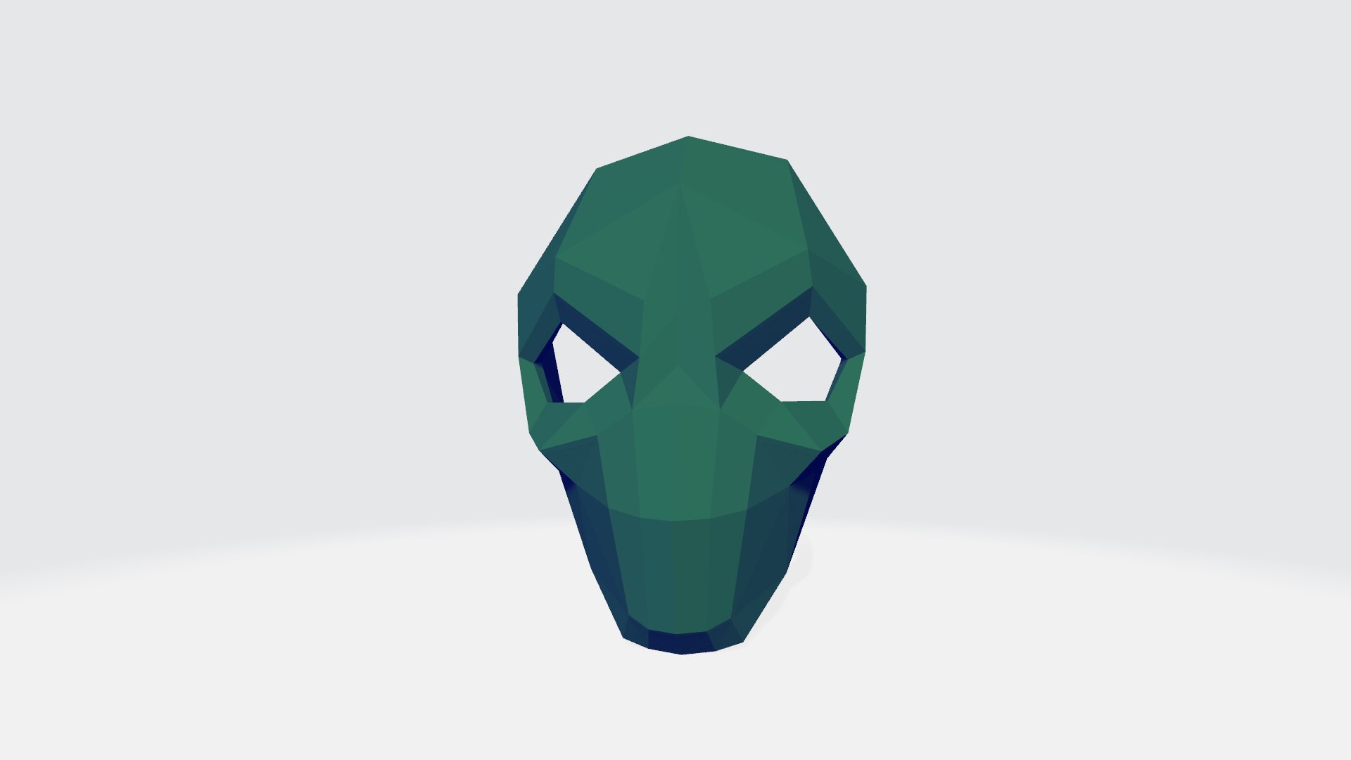 Low Poly Alien Mask Model - TurboSquid 2323382