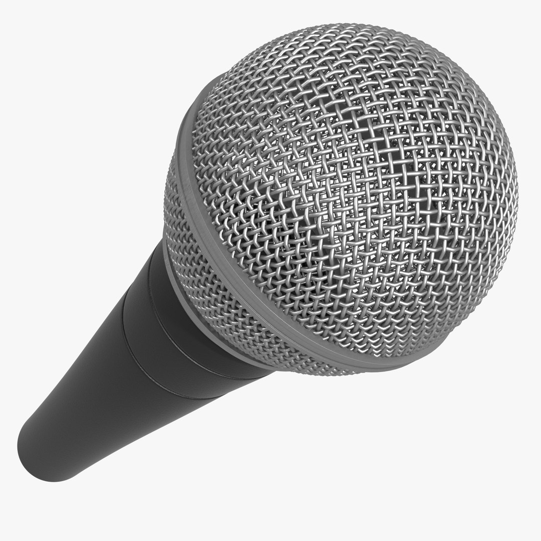 3d realistic microphone