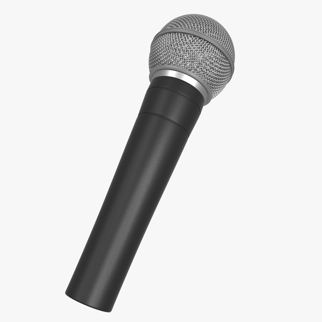 3d realistic microphone