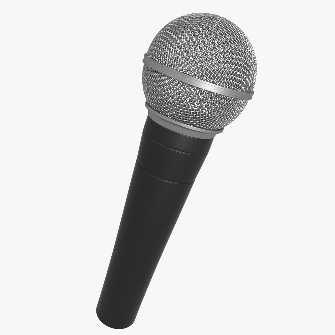 3d realistic microphone
