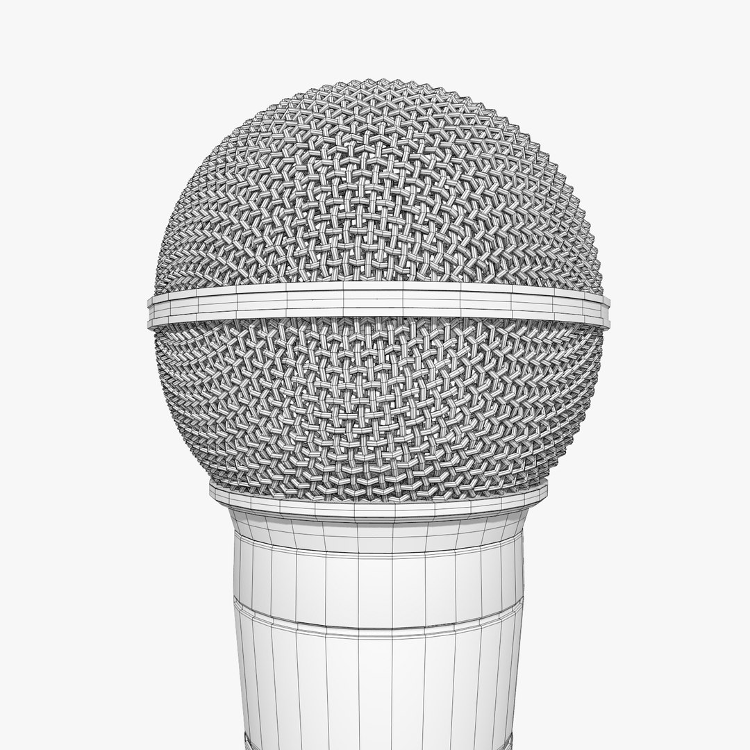 3d realistic microphone