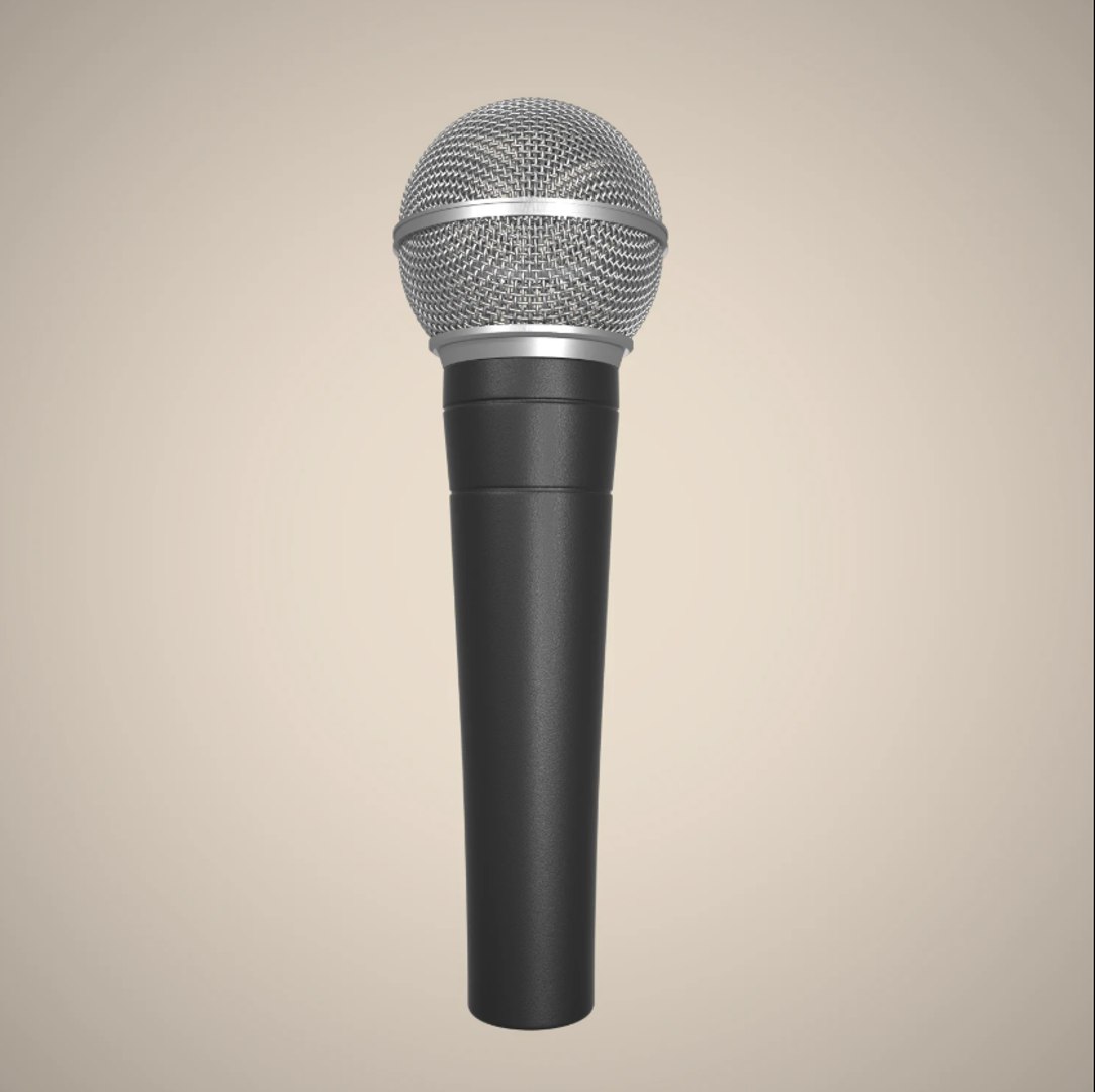 3d realistic microphone